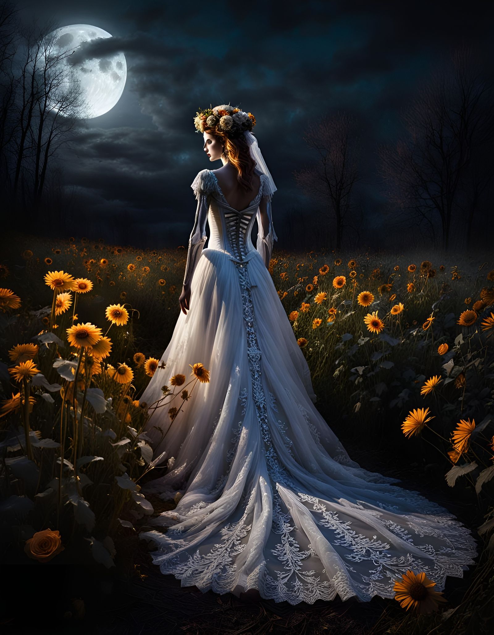 Ghost Bride - AI Generated Artwork - NightCafe Creator