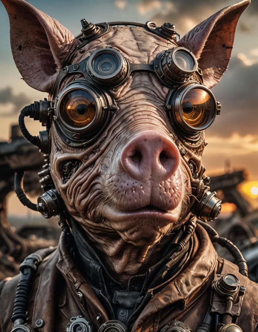 pig overtake - AI Generated Artwork - NightCafe Creator