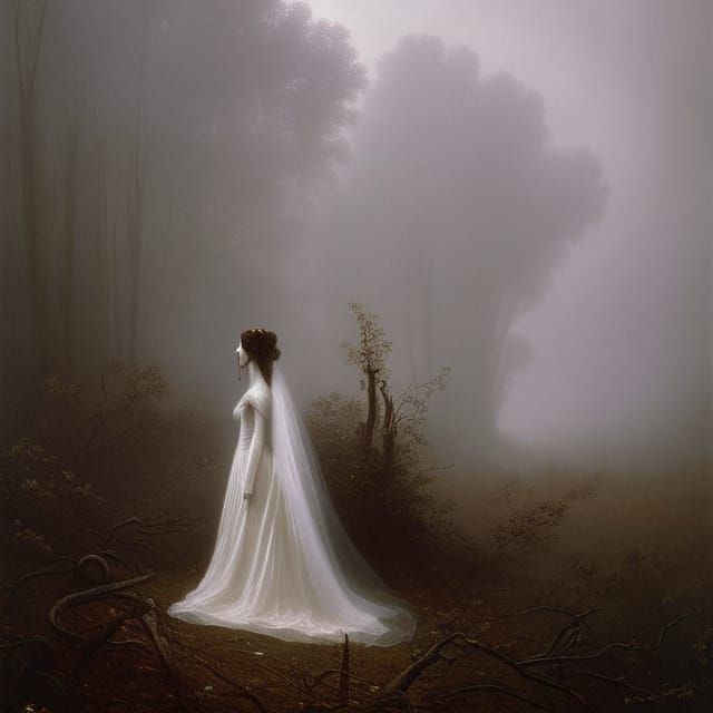 A ghostly bride - AI Generated Artwork - NightCafe Creator