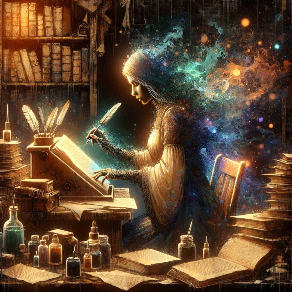 The Creative Writer - AI Generated Artwork - NightCafe Creator