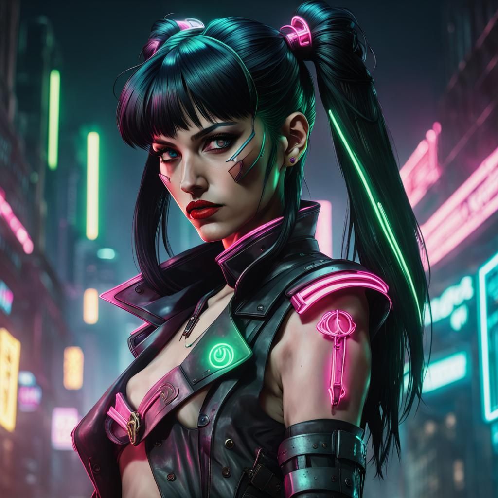 Cyberpunk Sailor Pluto - AI Generated Artwork - NightCafe Creator