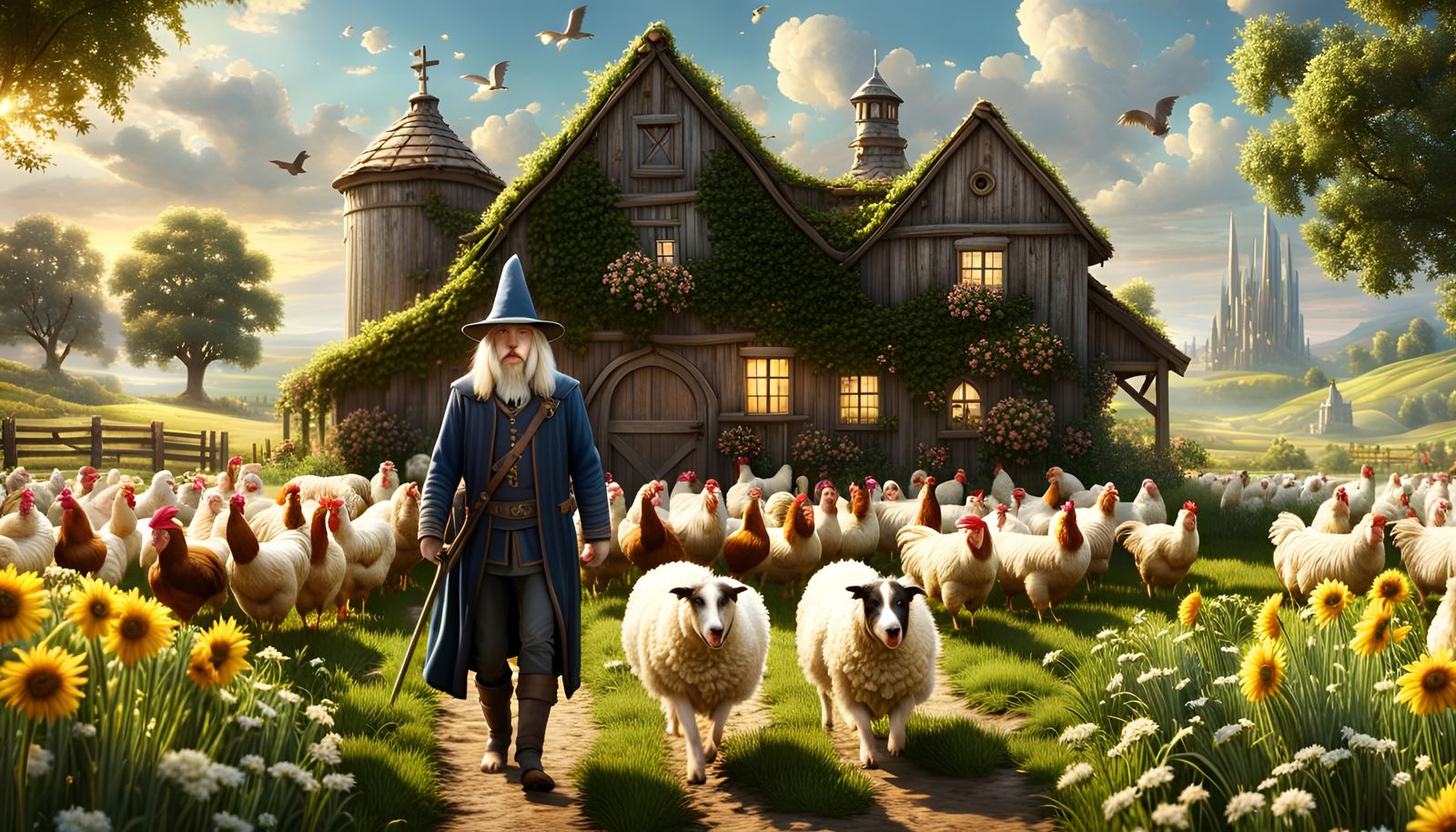 Chicken Wizard - AI Generated Artwork - NightCafe Creator