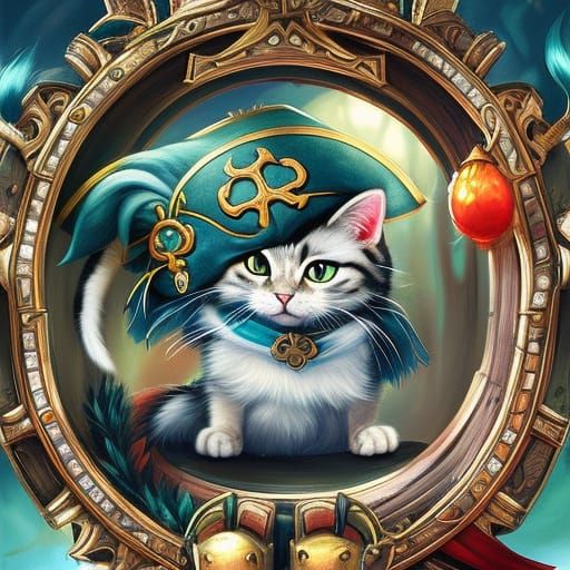 I'm not a cute kitten ! I'm Captain Claw (mew mew) - AI Generated ...