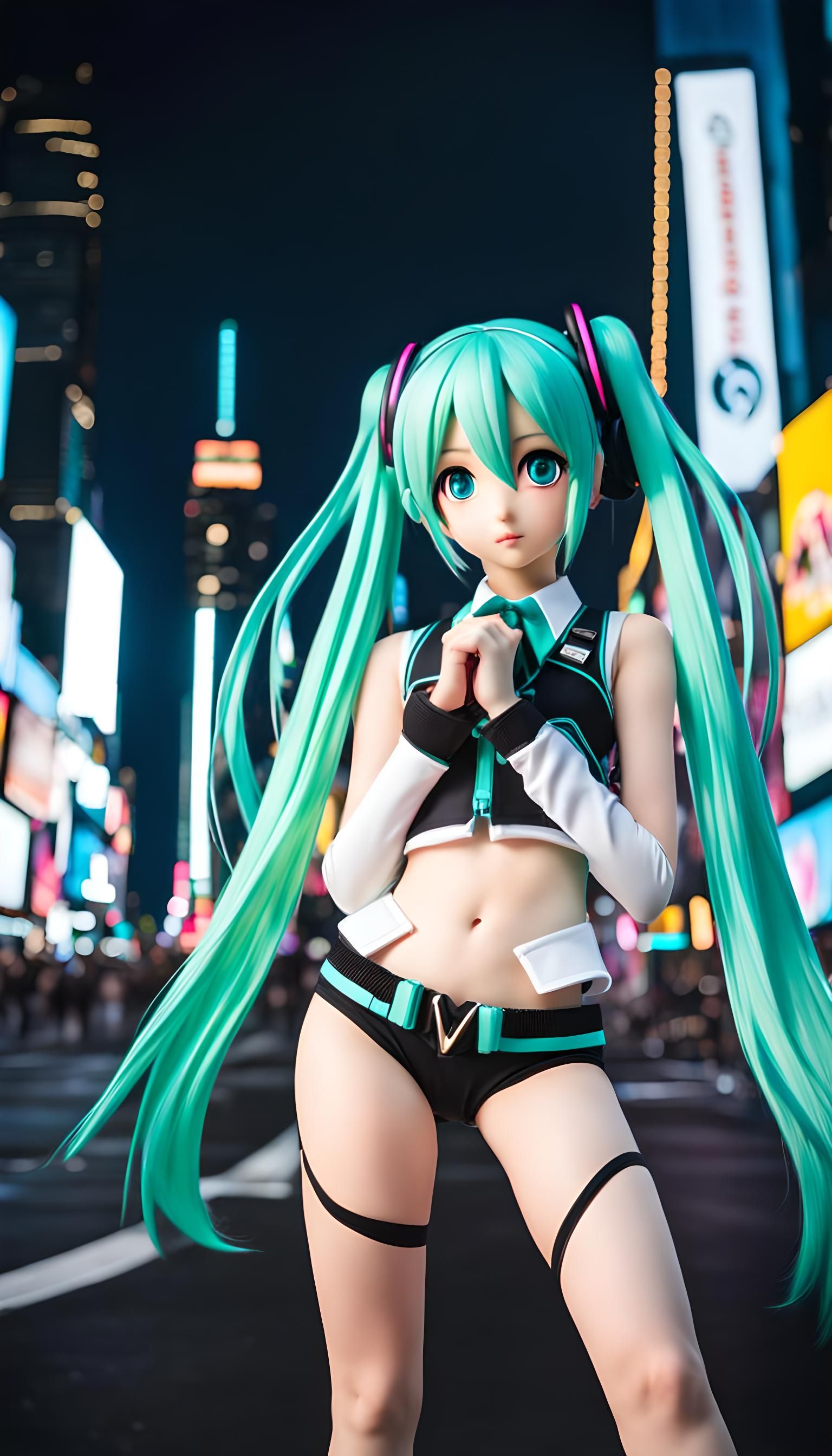 Hatsune Miku #667 - AI Generated Artwork - NightCafe Creator