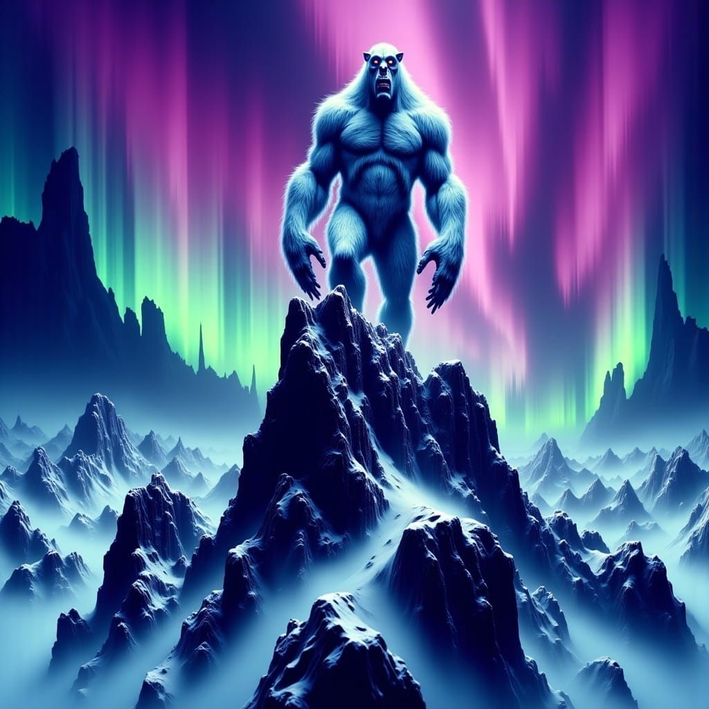 Yeti, the night monster. - Ethereal Yeti Unveiled by Celesti...