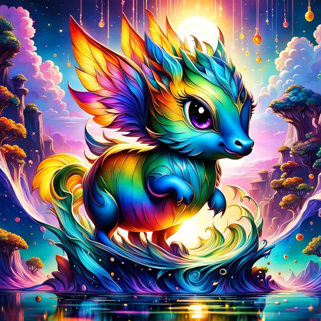 Random little mythical creature - AI Generated Artwork - NightCafe Creator