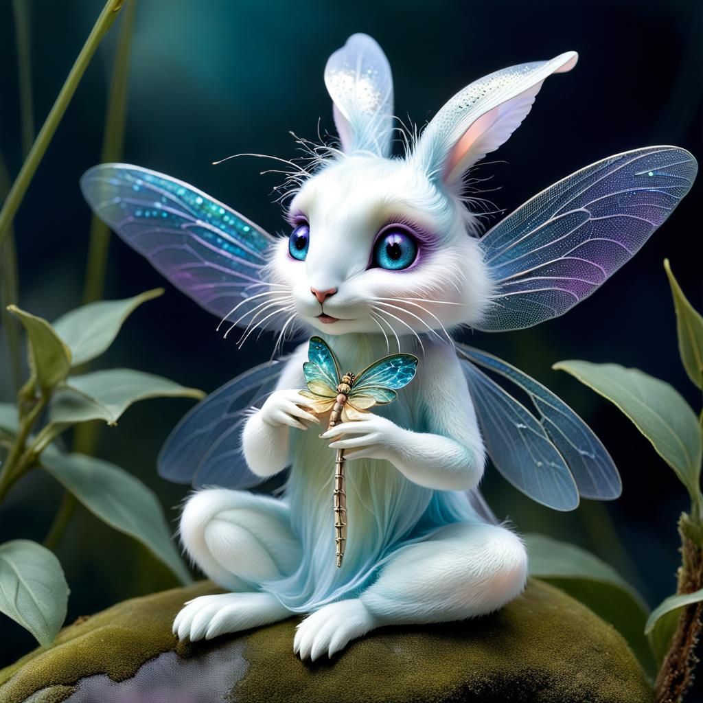 Fairy Bunny - AI Generated Artwork - NightCafe Creator