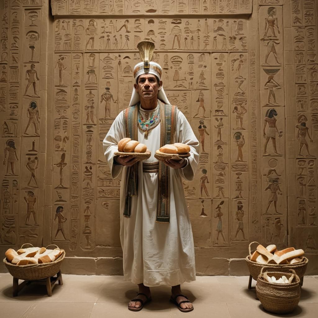 An ancient and solemn setting inside Pharaoh's palace in Egypt. The ...