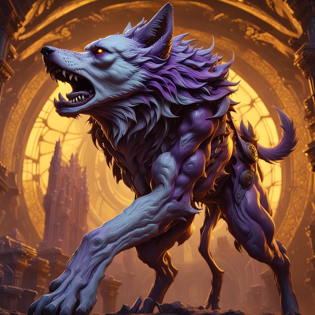 alien wolf - AI Generated Artwork - NightCafe Creator