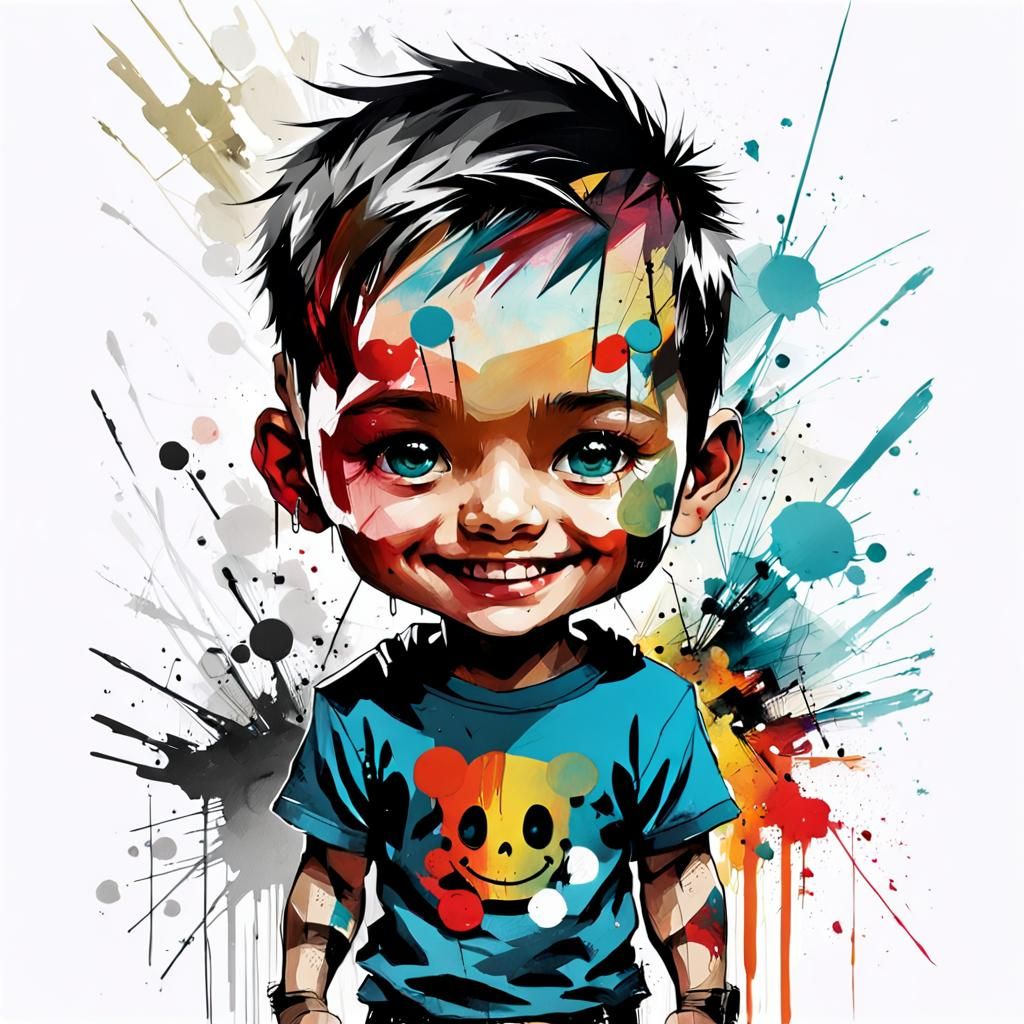 "Comic coloured Expressionism.....RANDY - AI Generated Artwork ...