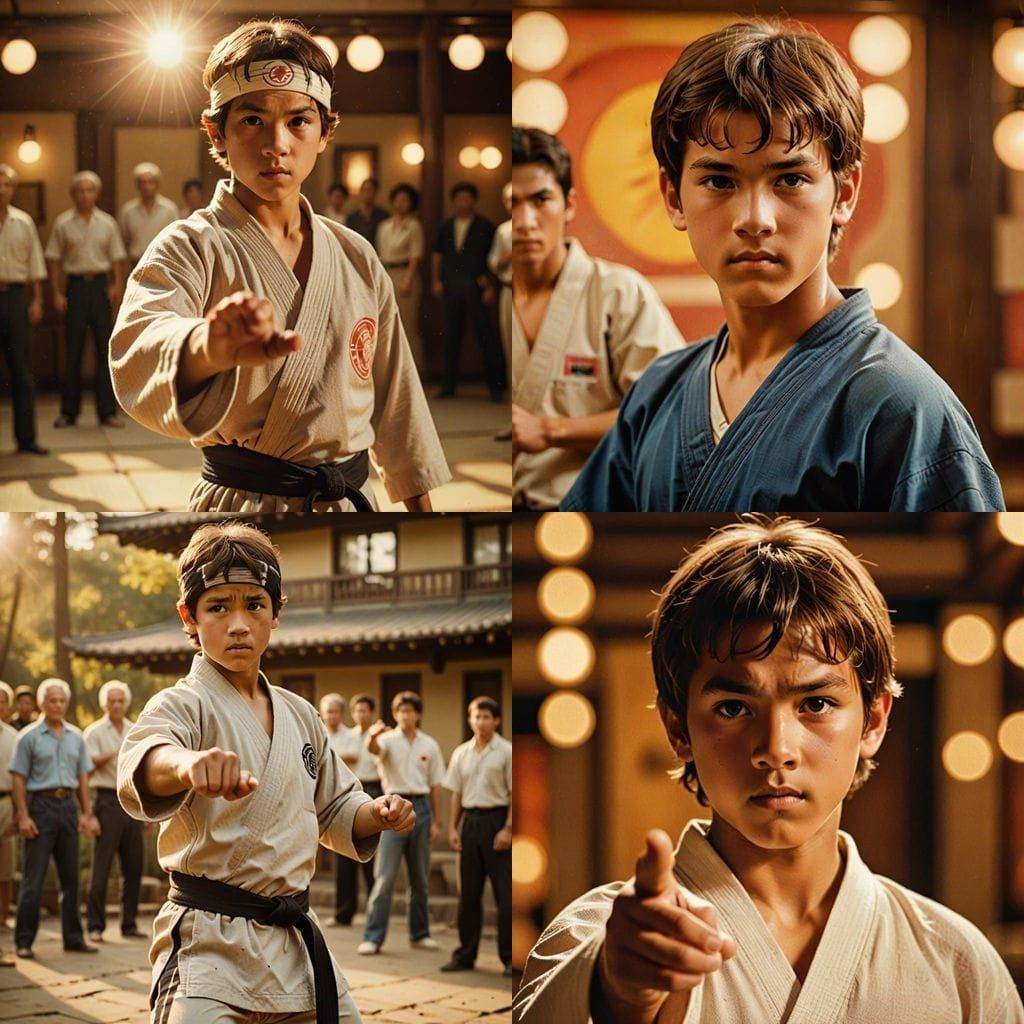 The Karate Kid, old movie poster - Vintage Karate Kid Movie ...