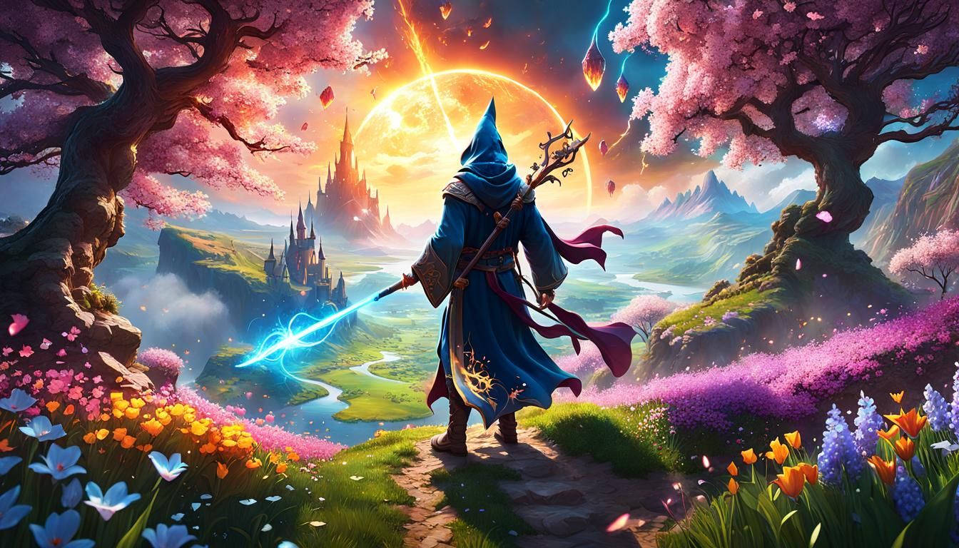 Spring gaming wallpaper - AI Generated Artwork - NightCafe Creator