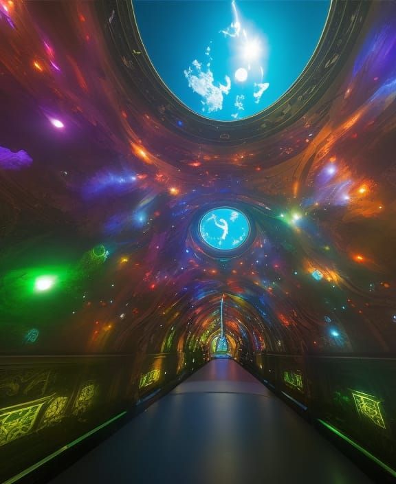 interdimensional tunnel - AI Generated Artwork - NightCafe Creator