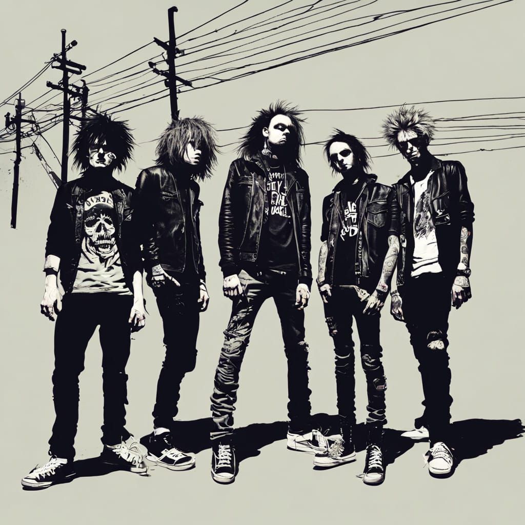 Zombie Punk Rock Band - Punk Rock Dandelion Zombie Band