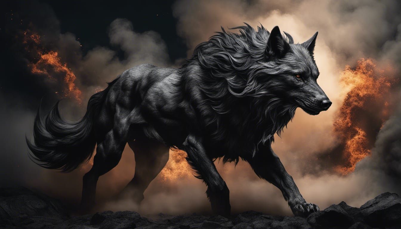 Wolf Guardians of the Gates - AI Generated Artwork - NightCafe Creator