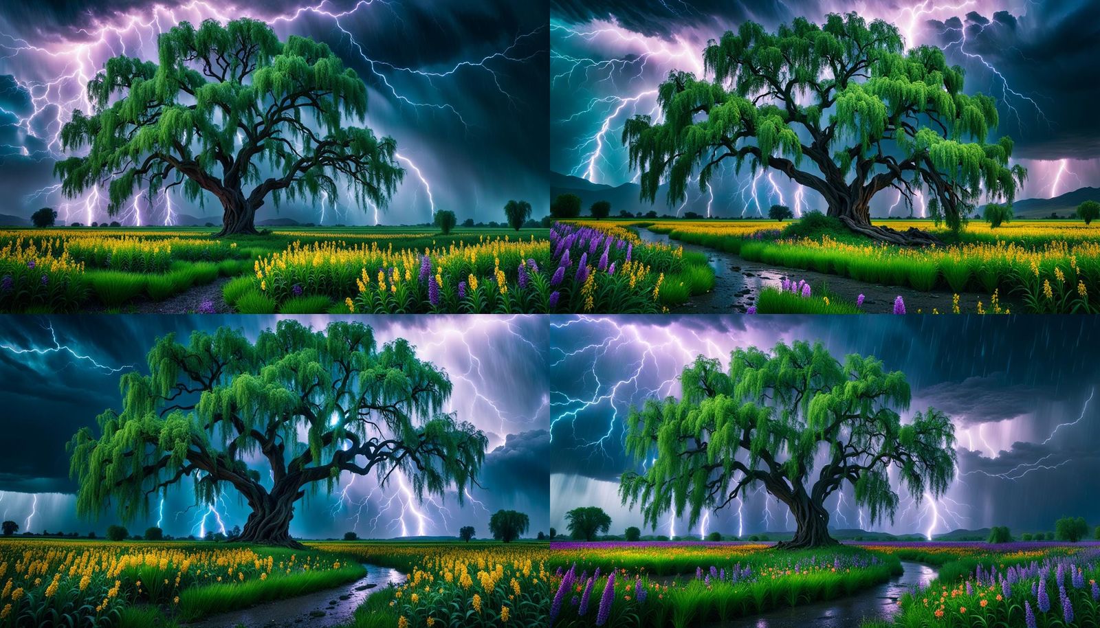 Lightning - AI Generated Artwork - NightCafe Creator