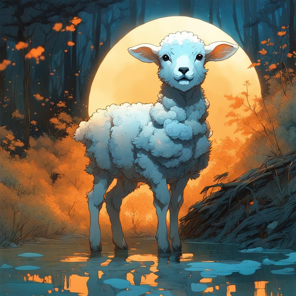 Lamb - AI Generated Artwork - NightCafe Creator