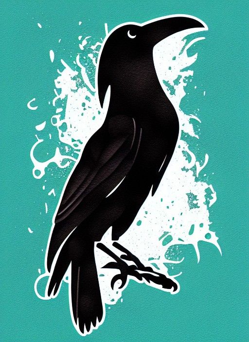 Neon Raven - AI Generated Artwork - NightCafe Creator