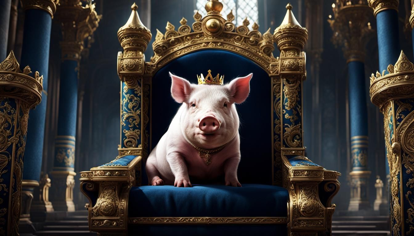 Royal Pig - AI Generated Artwork - NightCafe Creator