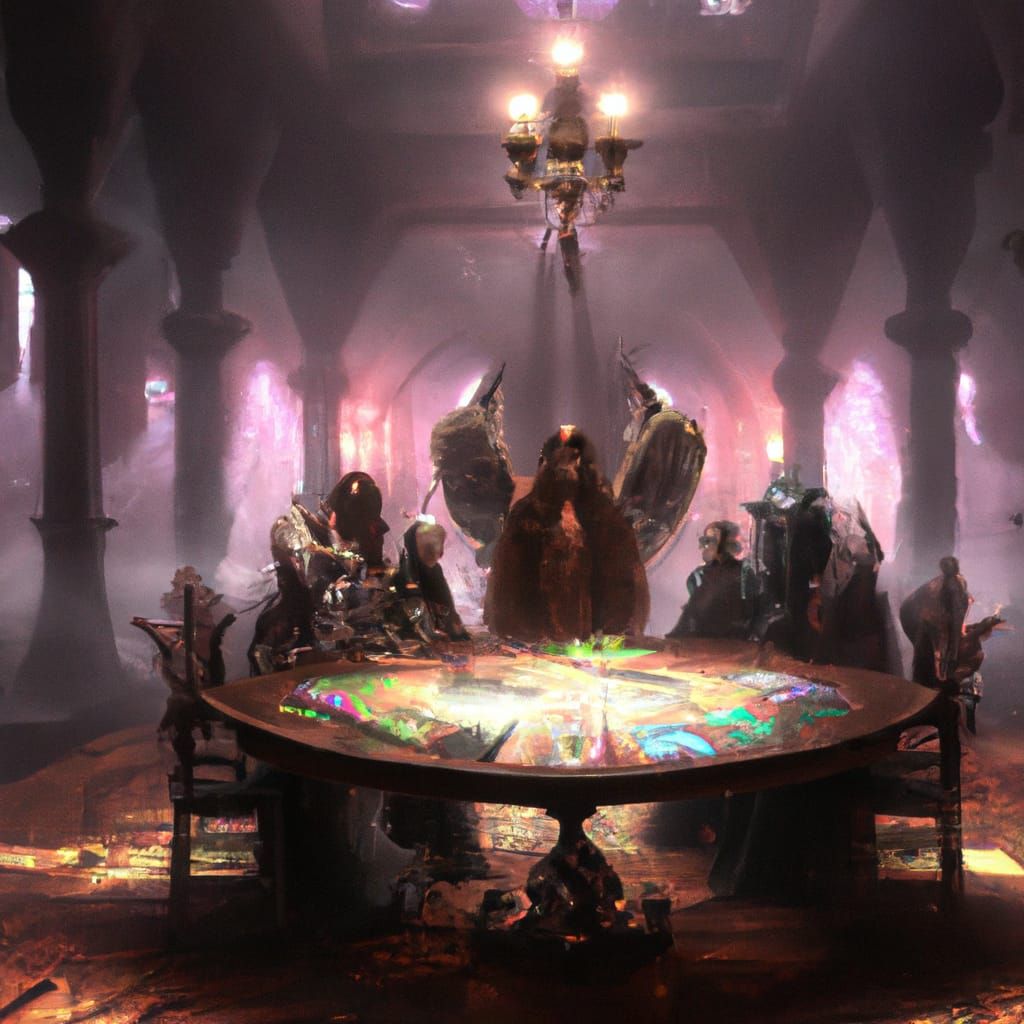 ancient table of the hexacostal council - AI Generated Artwork ...