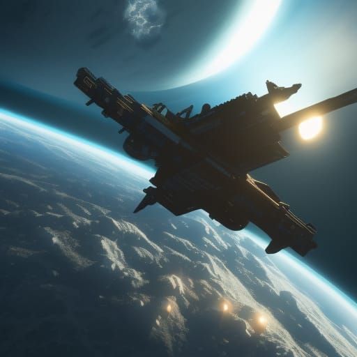 Home in space 3D Game Cinematic Feel, Epic 3D Videogame Graphics ...