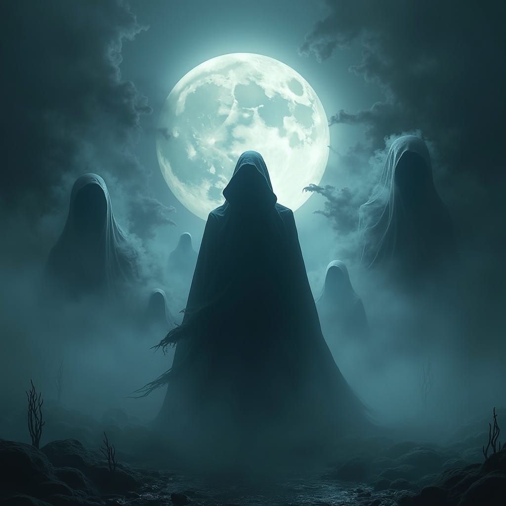 Ethereal Nightmare Figure Emerges in Dark Surreal ... - AI Art