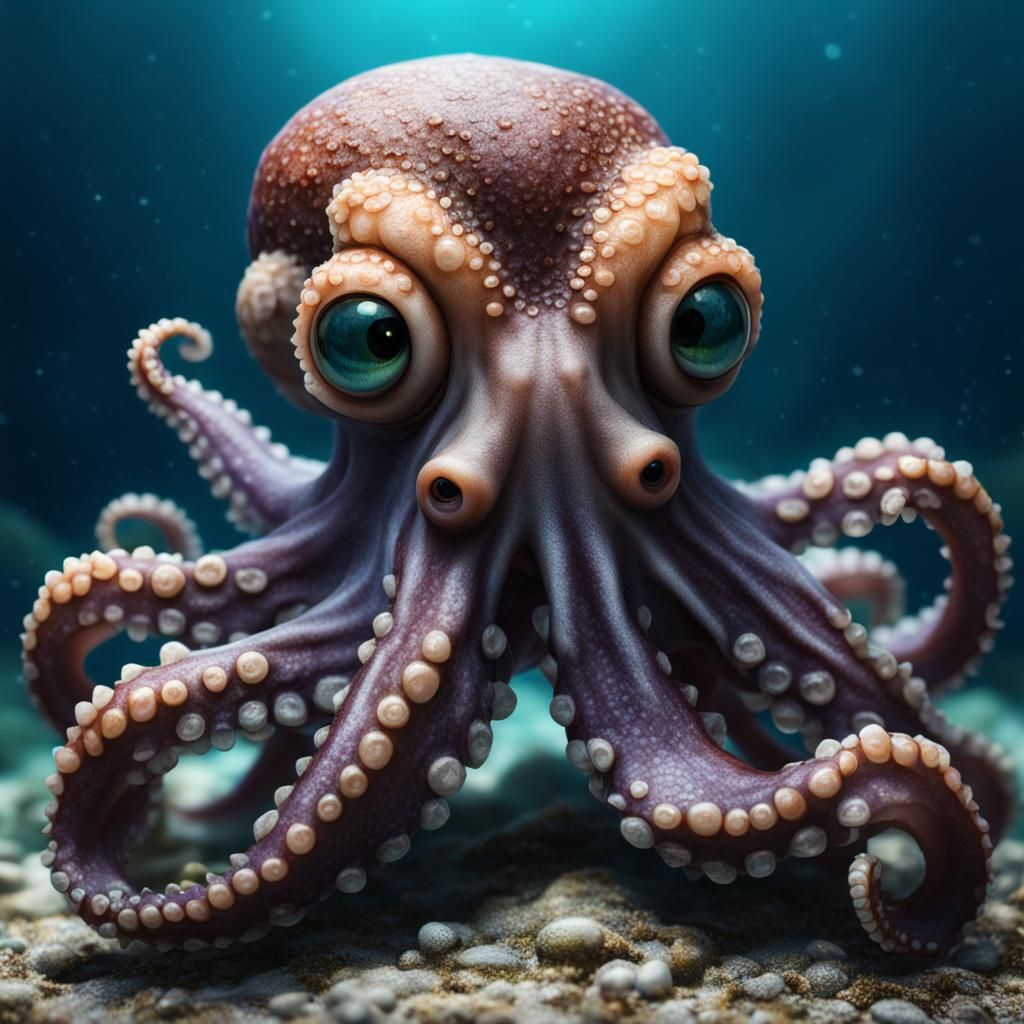 handsome, smiling, toothy octopus boy, beautiful, professional photo ...