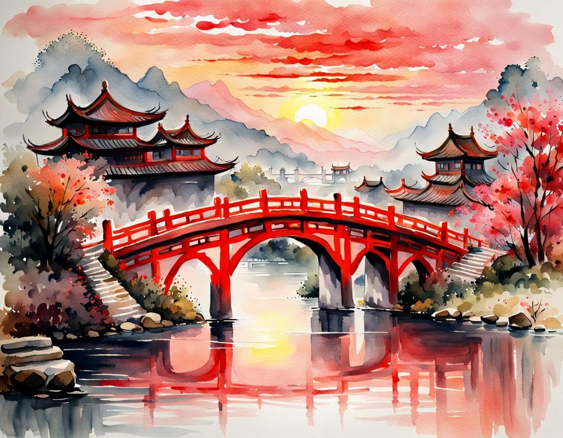 China landscape - AI Generated Artwork - NightCafe Creator
