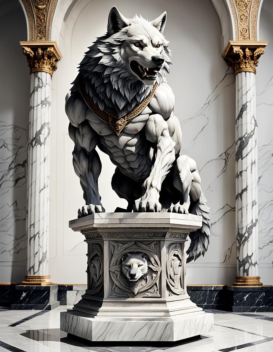 Wild Wolf God - AI Generated Artwork - NightCafe Creator