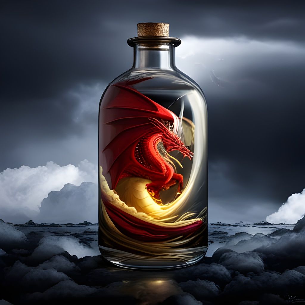 Bottled Dragon - AI Generated Artwork - NightCafe Creator
