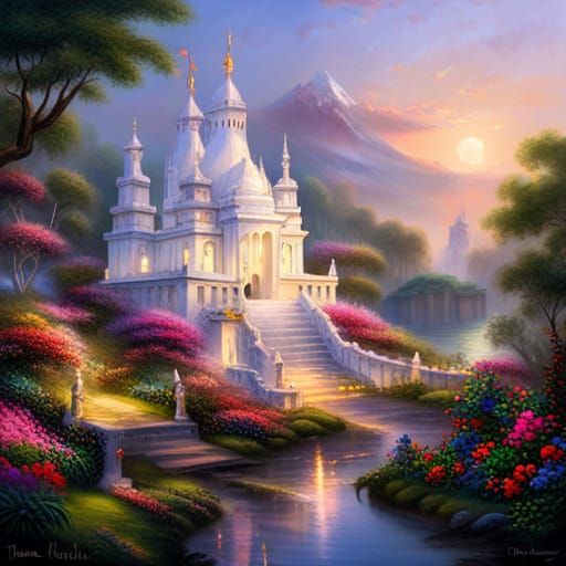 Rose Temple - AI Generated Artwork - NightCafe Creator