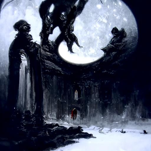 Evil moonlight - AI Generated Artwork - NightCafe Creator