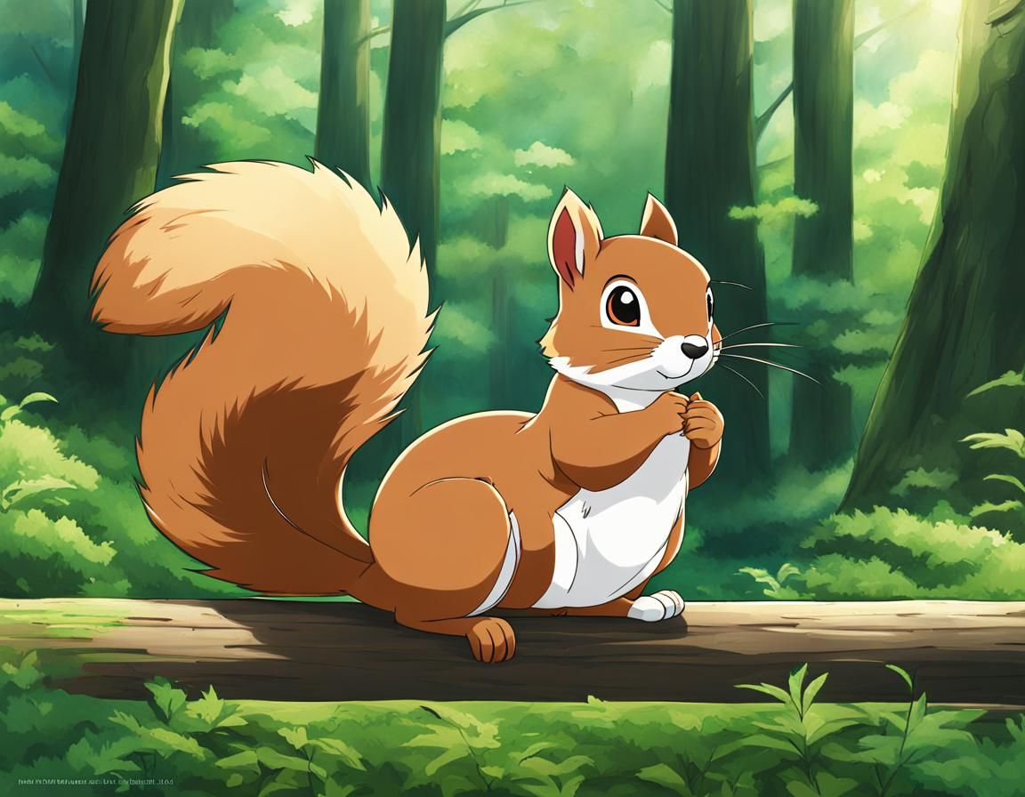 Nervous Squirrel - AI Generated Artwork - NightCafe Creator