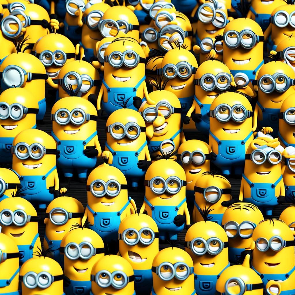 Asian Allah Minion style of cartoon-like figures, zbrush, vibrant stage ...