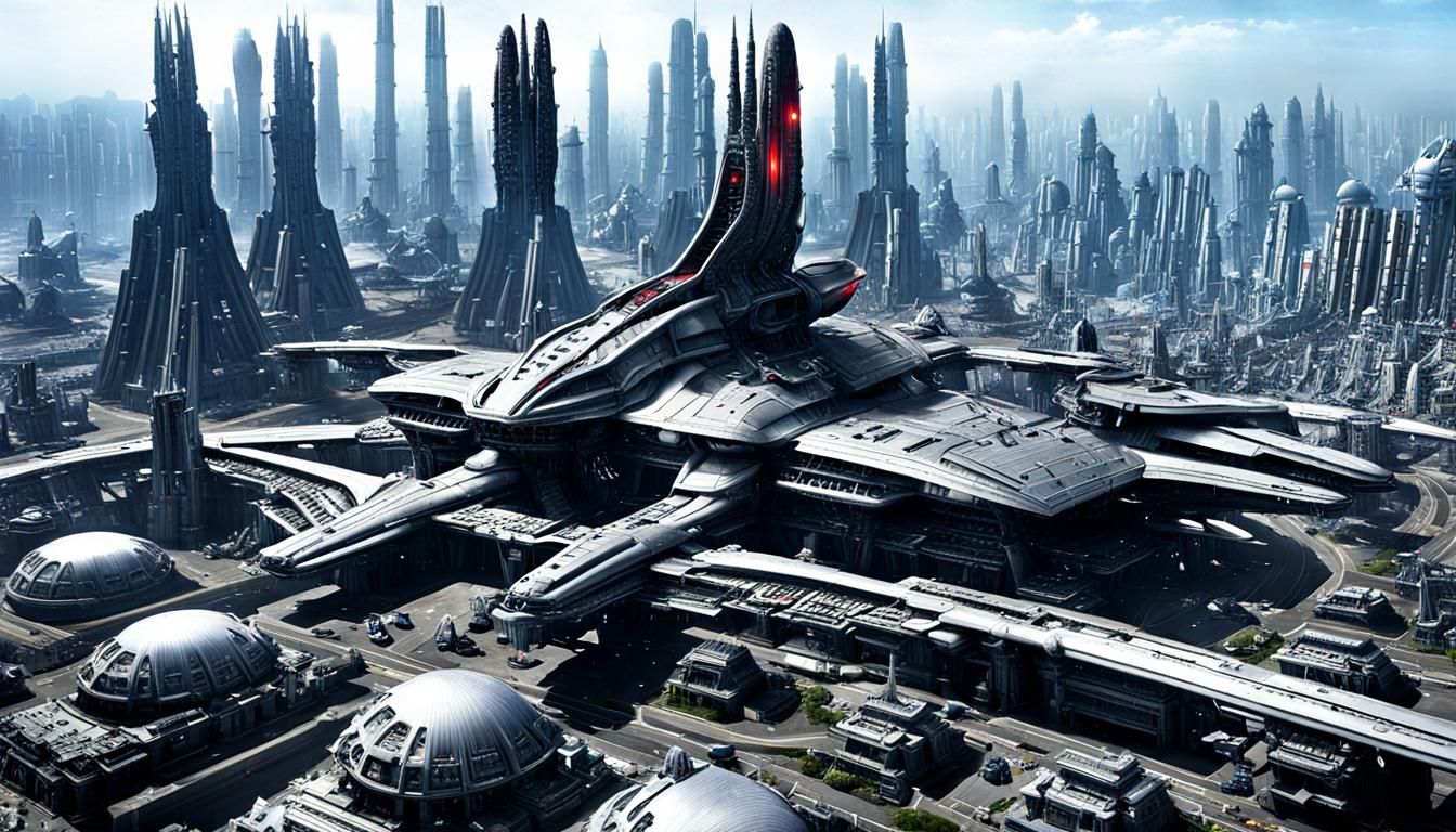 Alien MegaCity - AI Generated Artwork - NightCafe Creator