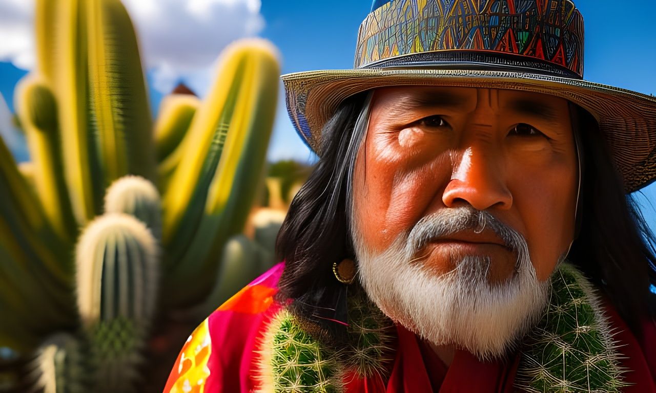 Medicine Man Shapeshifting into Cactus / Becoming One With The Desert ...