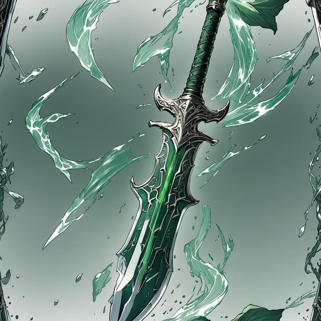 Emerald Blade - AI Generated Artwork - NightCafe Creator