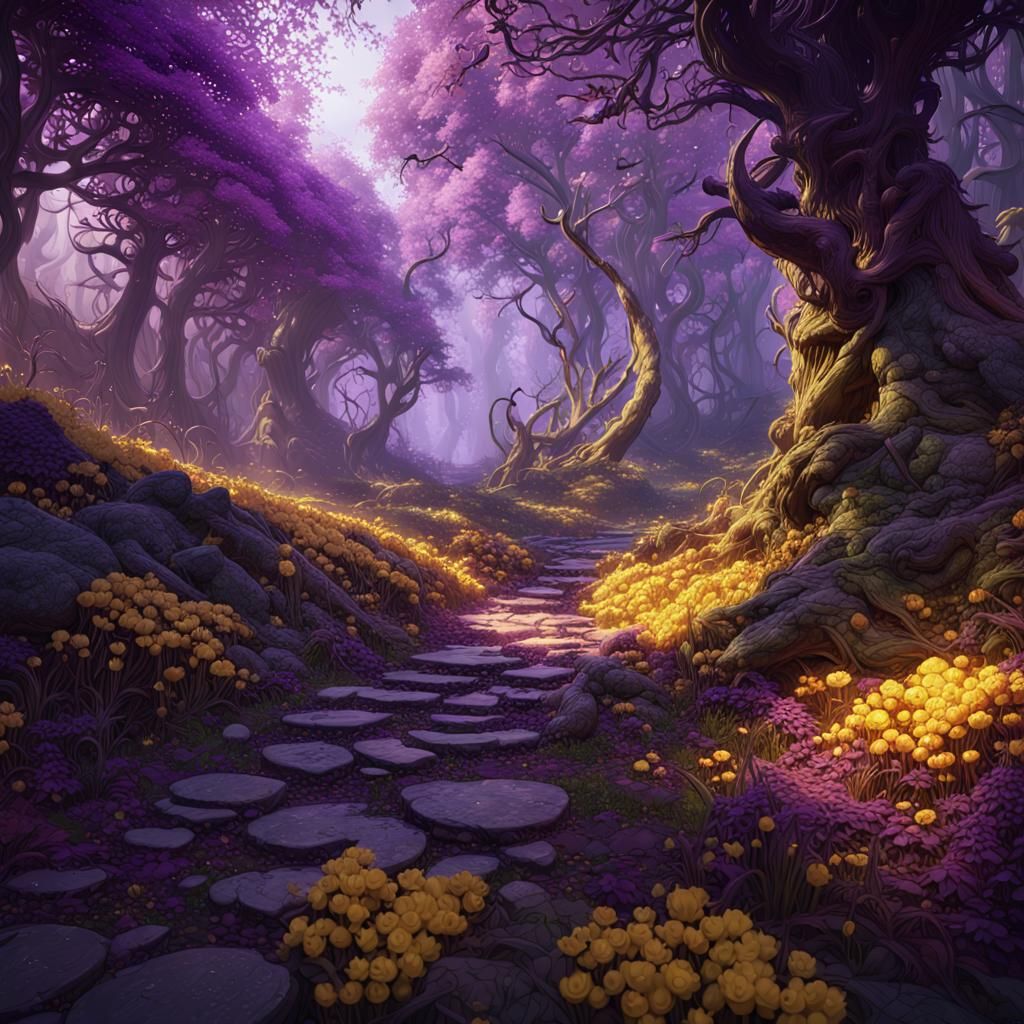 Overgrown Path - AI Generated Artwork - NightCafe Creator