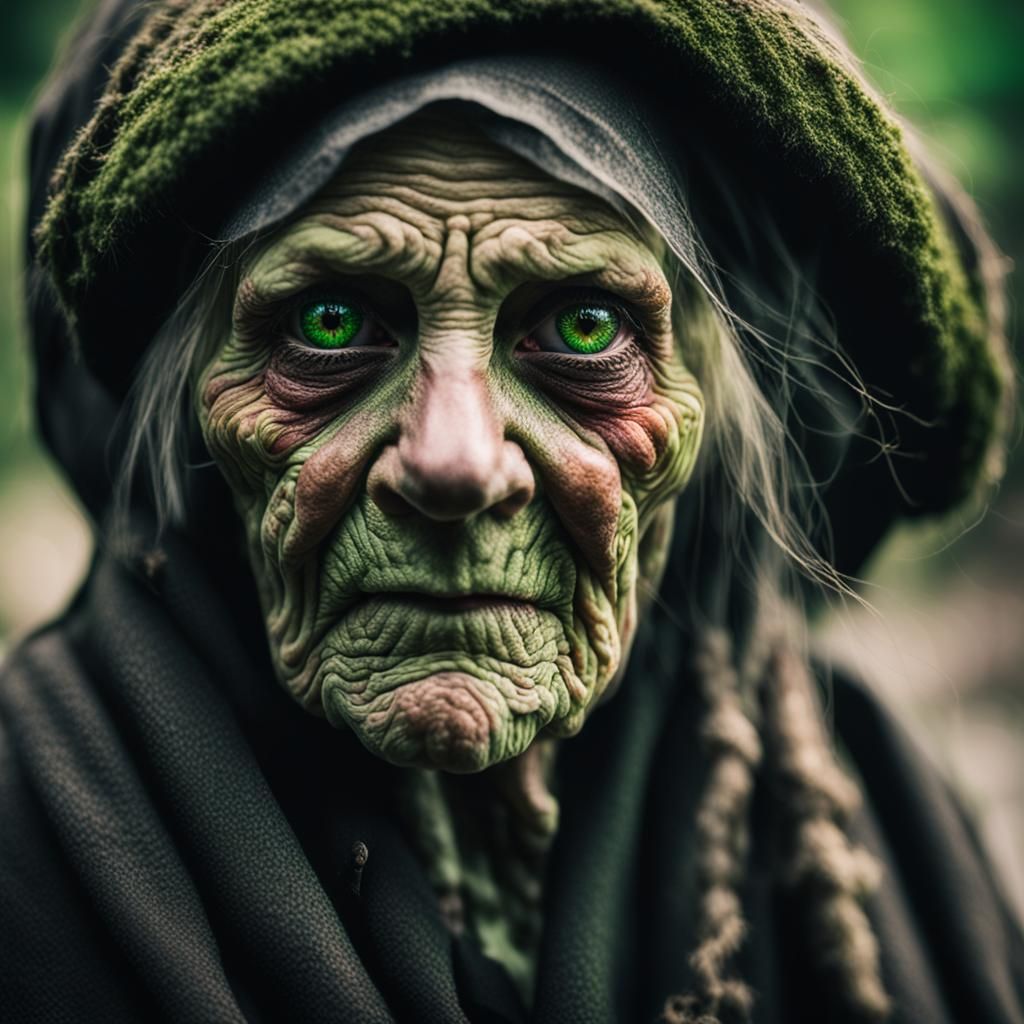 Granny Greenteeth - AI Generated Artwork - NightCafe Creator