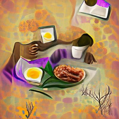 Soul food for breakfast digital illustration - AI Generated Artwork ...
