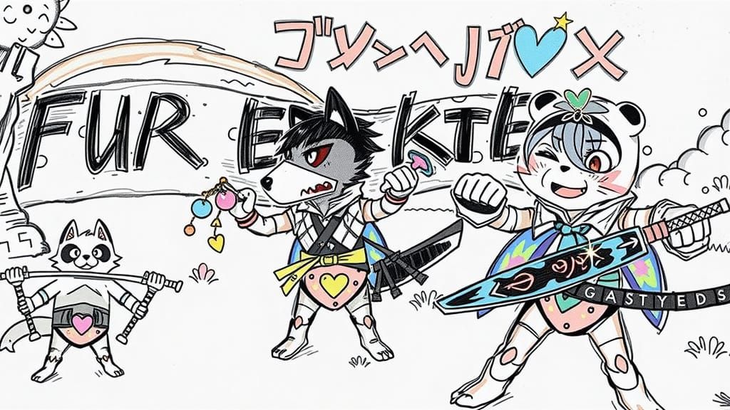 Whimsical Warriors: Pastel-Packed Samurai Fur Babi... - AI Art