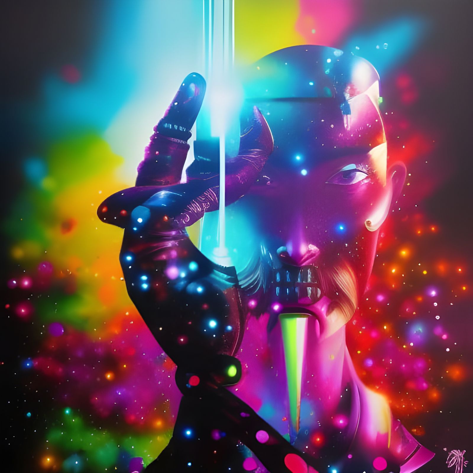 Techno-mage - AI Generated Artwork - NightCafe Creator