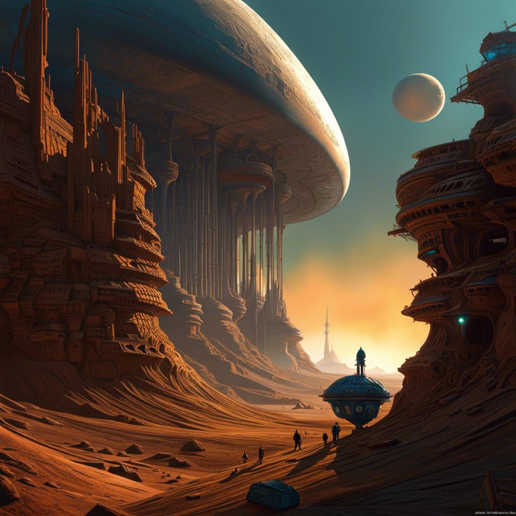 Alien Planet - AI Generated Artwork - NightCafe Creator