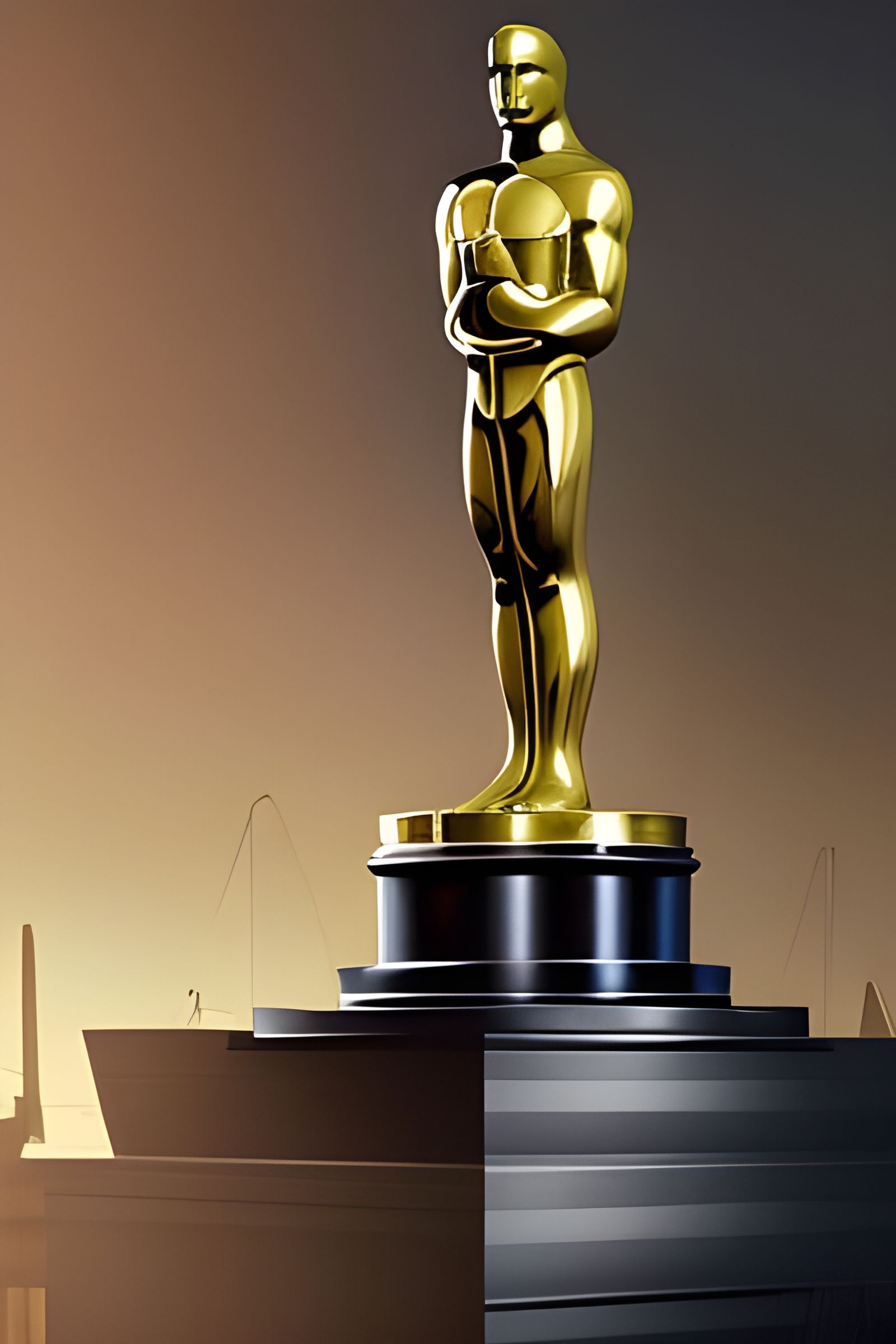 Golden Oscar’s Trophy - AI Generated Artwork - NightCafe Creator