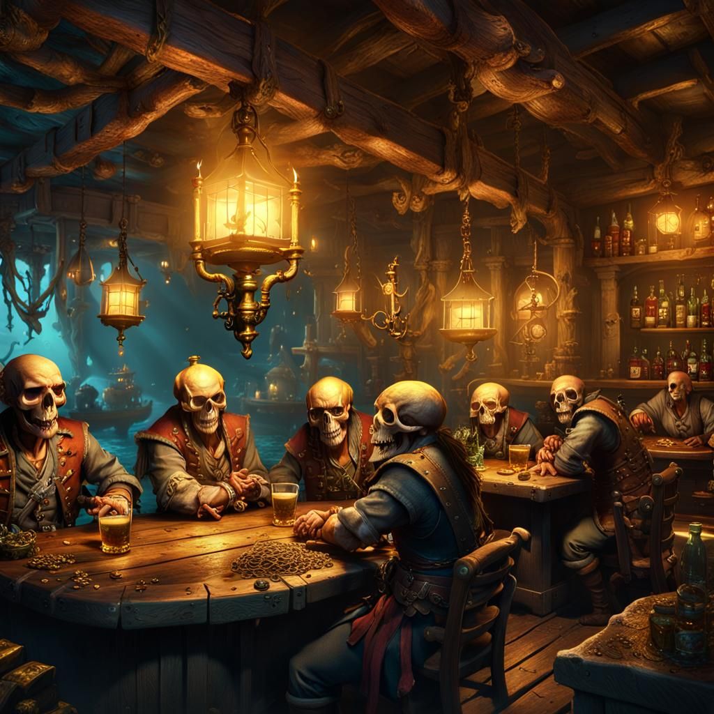 Secret Pirate Lair - AI Generated Artwork - NightCafe Creator