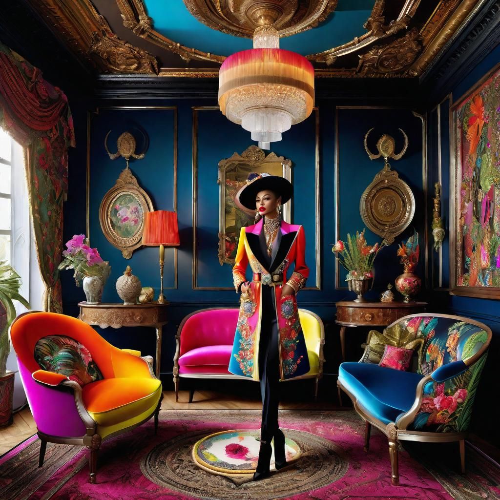 Maximalism Art Style and Fashion I - AI Generated Artwork - NightCafe ...