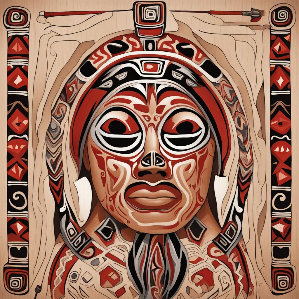 Tlingit Inspired Art 231216B - AI Generated Artwork - NightCafe Creator