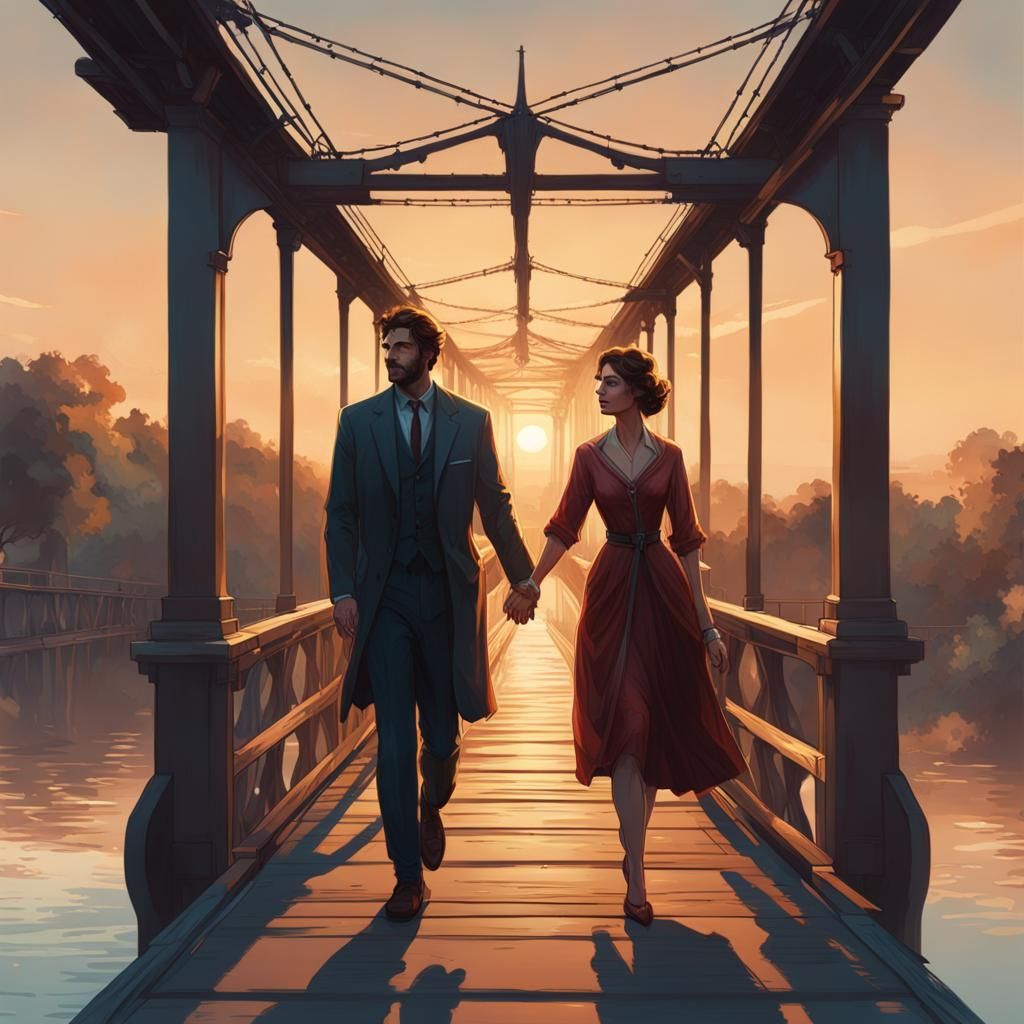 Evening Stroll - AI Generated Artwork - NightCafe Creator