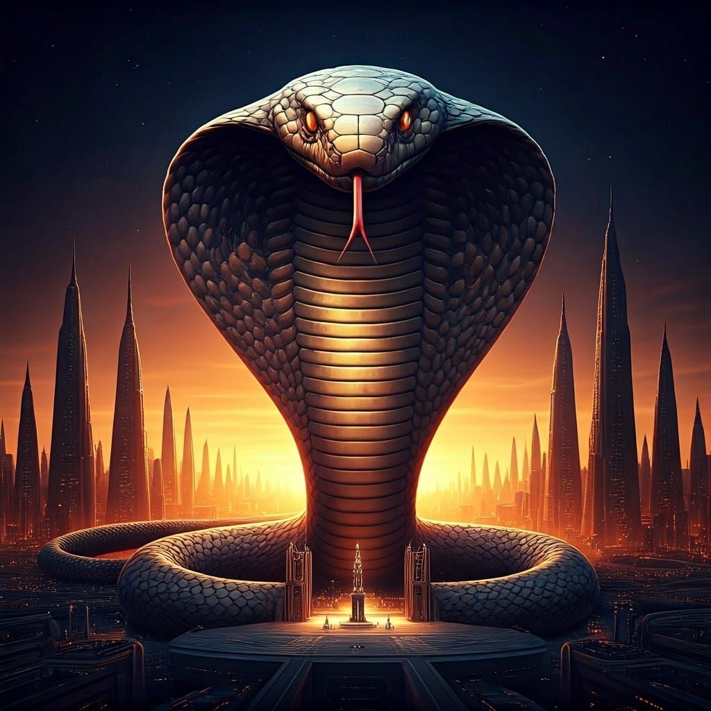 temple of cobra - Majestic Cobra Temple Rises from Futuristi...