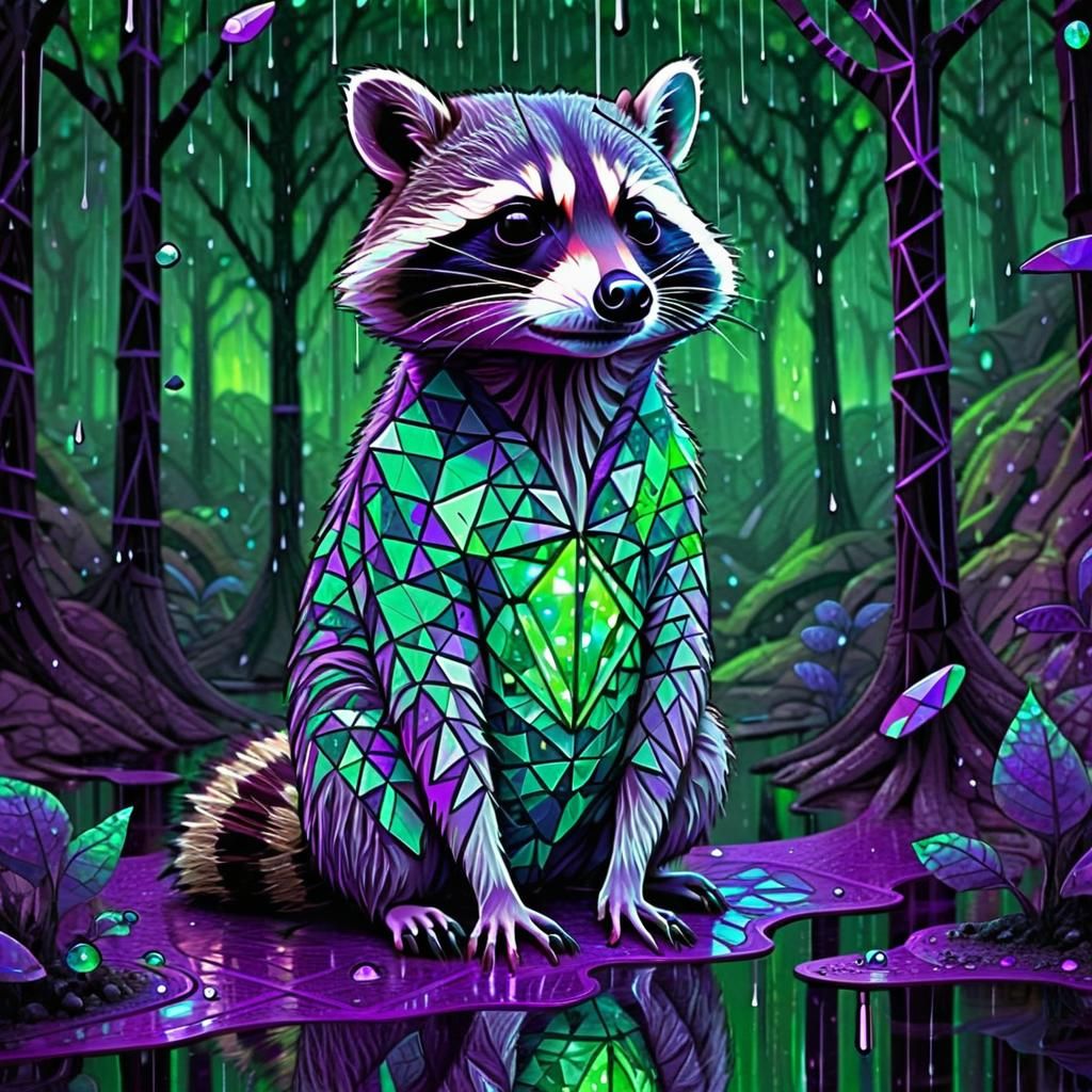 Racoon - AI Generated Artwork - NightCafe Creator